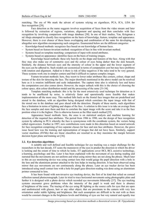 Image processing based eye detection methods a theoretical review | PDF | Eye and Vision ...