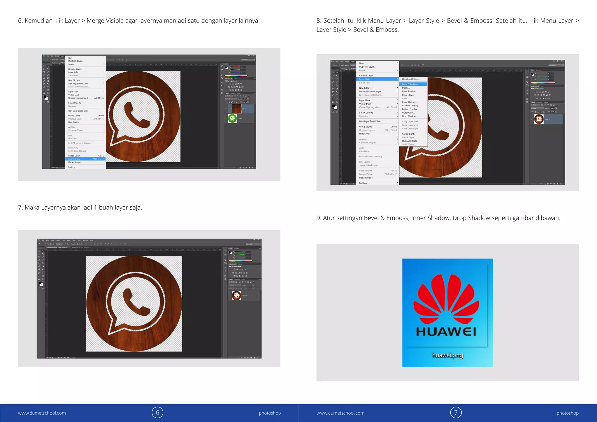 Membuat Wood Icon Dengan Photoshop | PDF