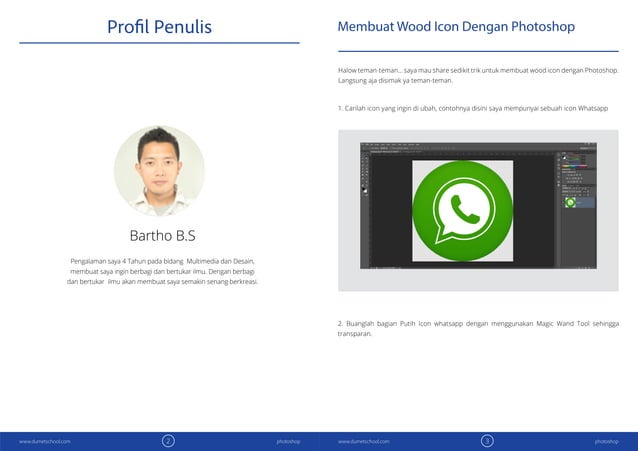 Membuat Wood Icon Dengan Photoshop | PDF