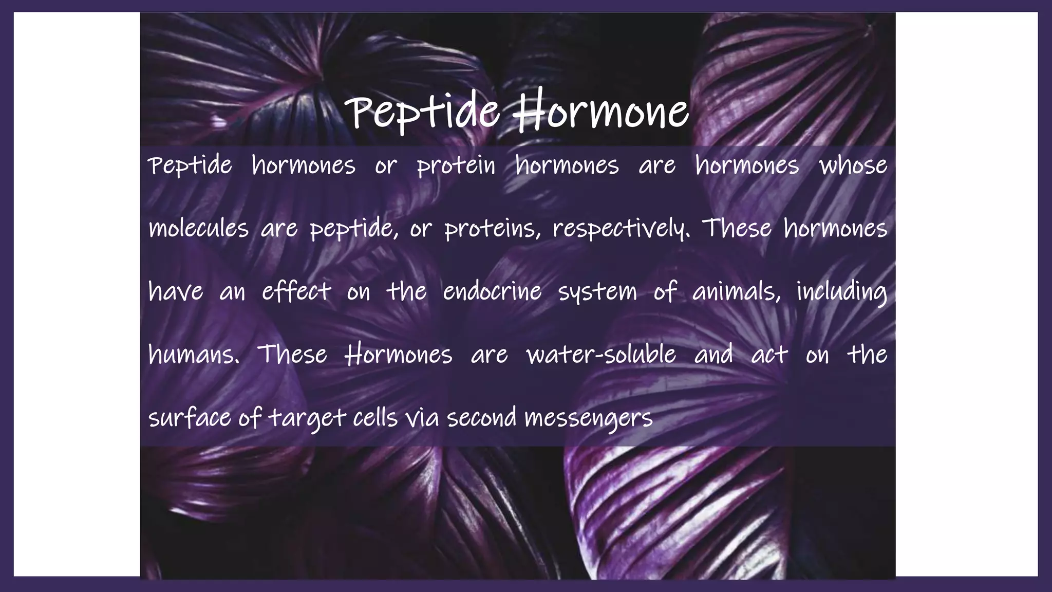 Mechanism of Peptide Hormone Action | PPTX
