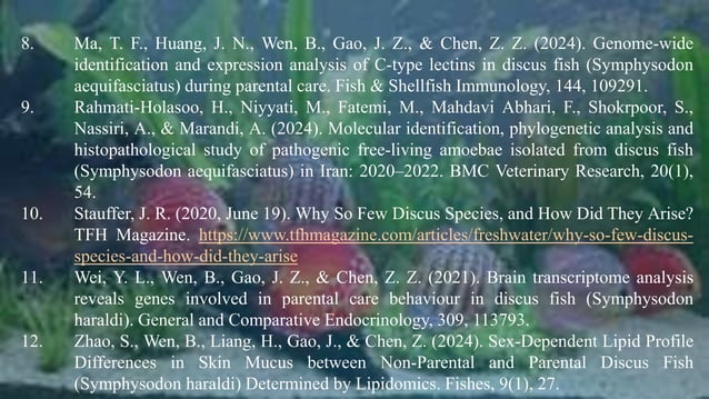 DISCUS FISH Introduction Morphology and its behaviour characteristics ...