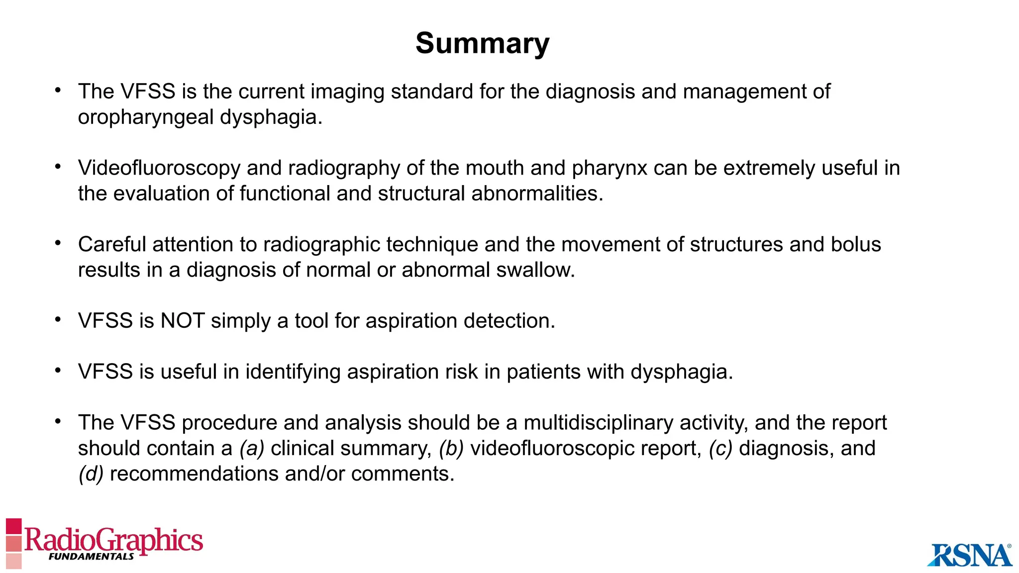 videoflouroscopy radiographics RSNA..... | PPTX