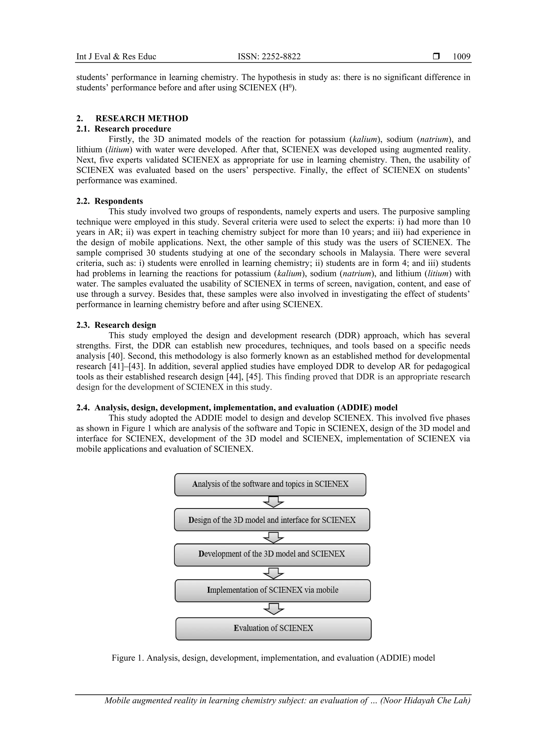 Mobile augmented reality in learning chemistry subject: an evaluation of science exploration | PDF