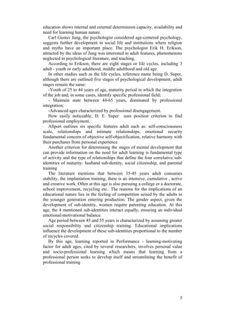 Characteristics of adult learning | DOC