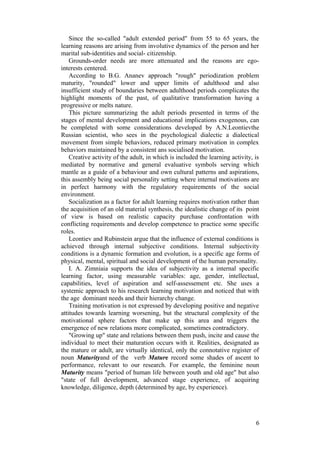 Characteristics of adult learning | DOC