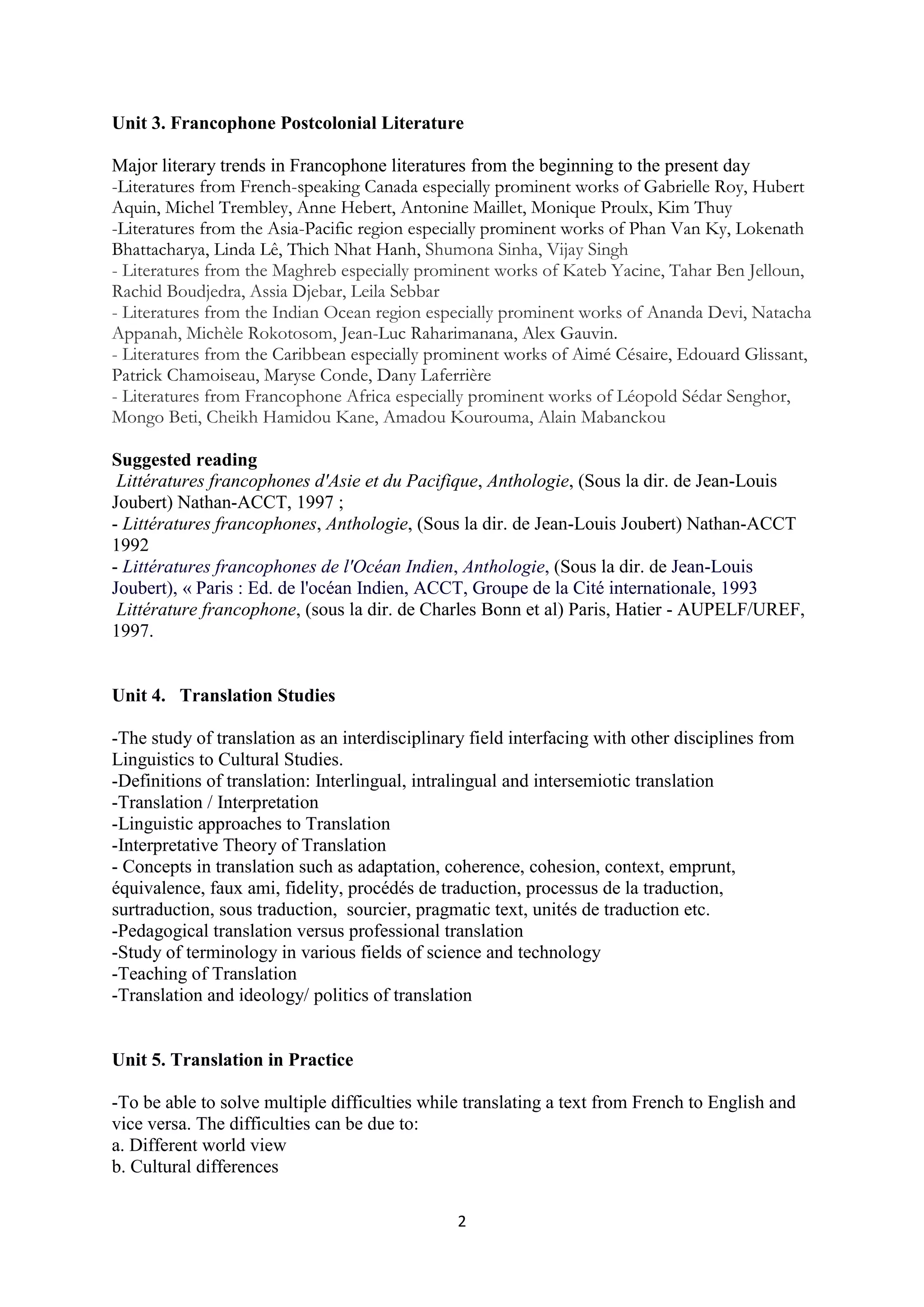 NTA UGC NET JRF - 39 french-new updated syllabus | PDF