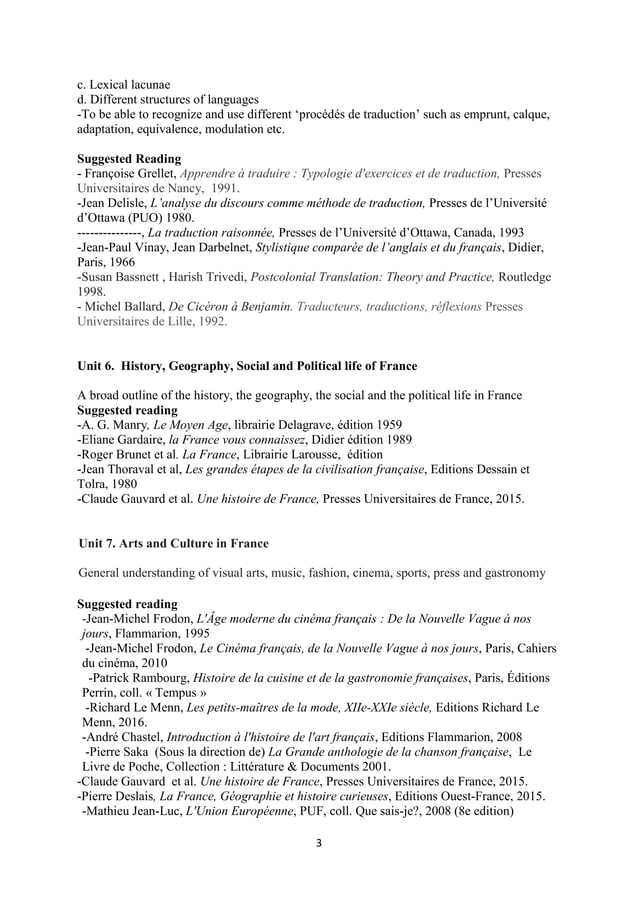 NTA UGC NET JRF - 39 french-new updated syllabus | PDF