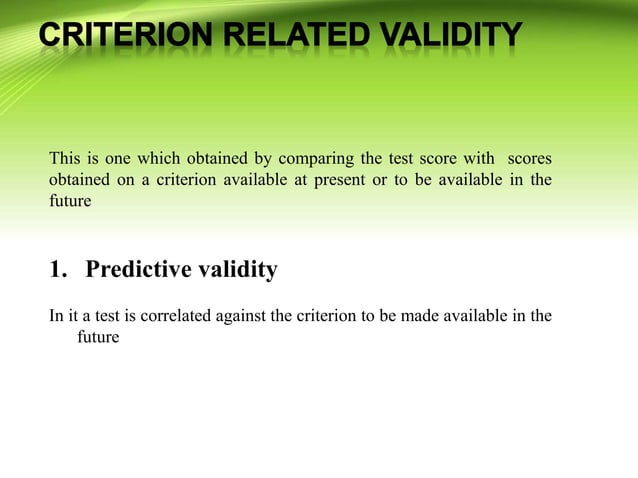Validity | PPTX | Standardized Testing | Educational Assessment