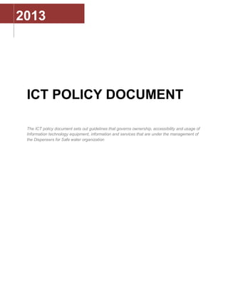 Information Technology policy | PDF