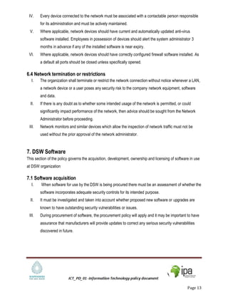 Information Technology policy | PDF