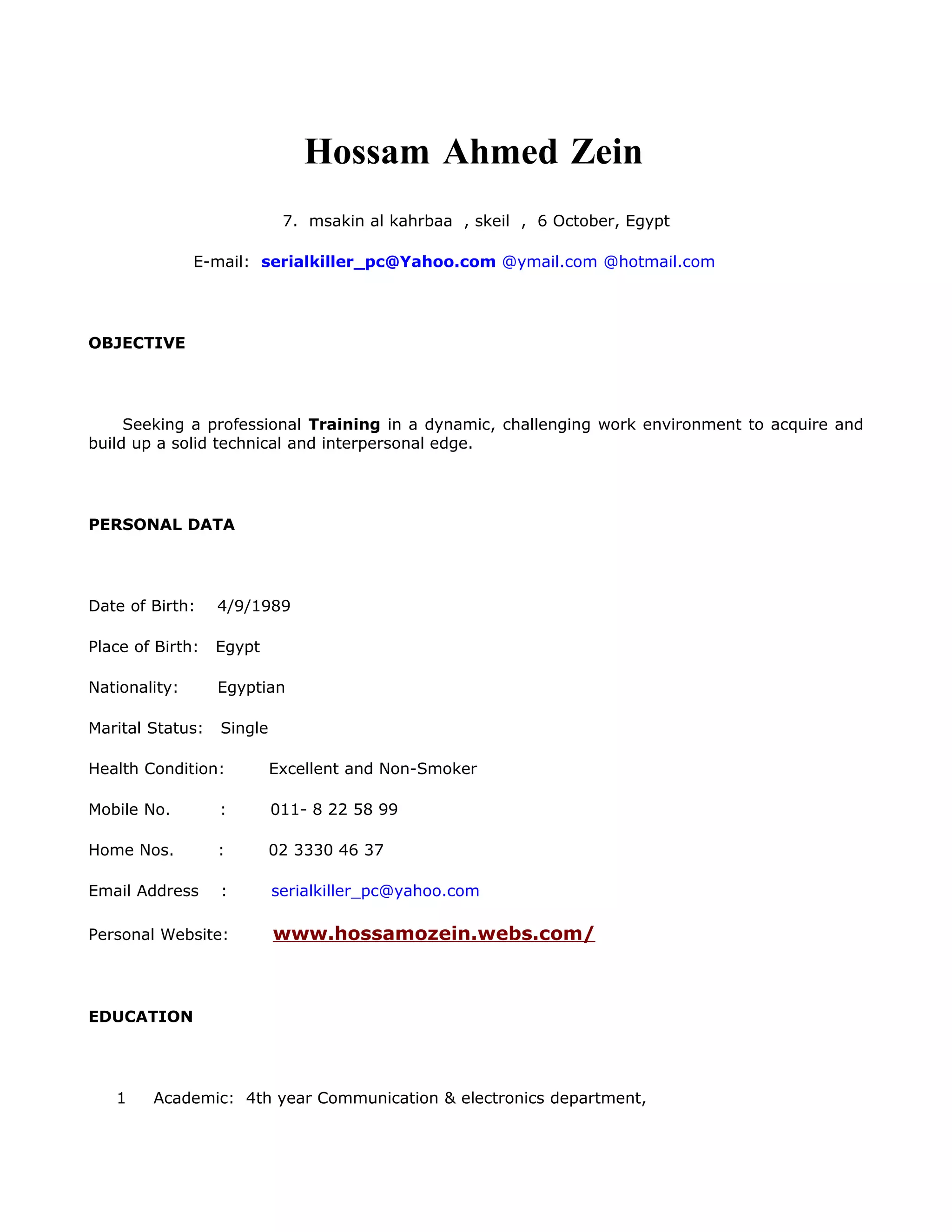 Hossam Ahmed Zein | PDF