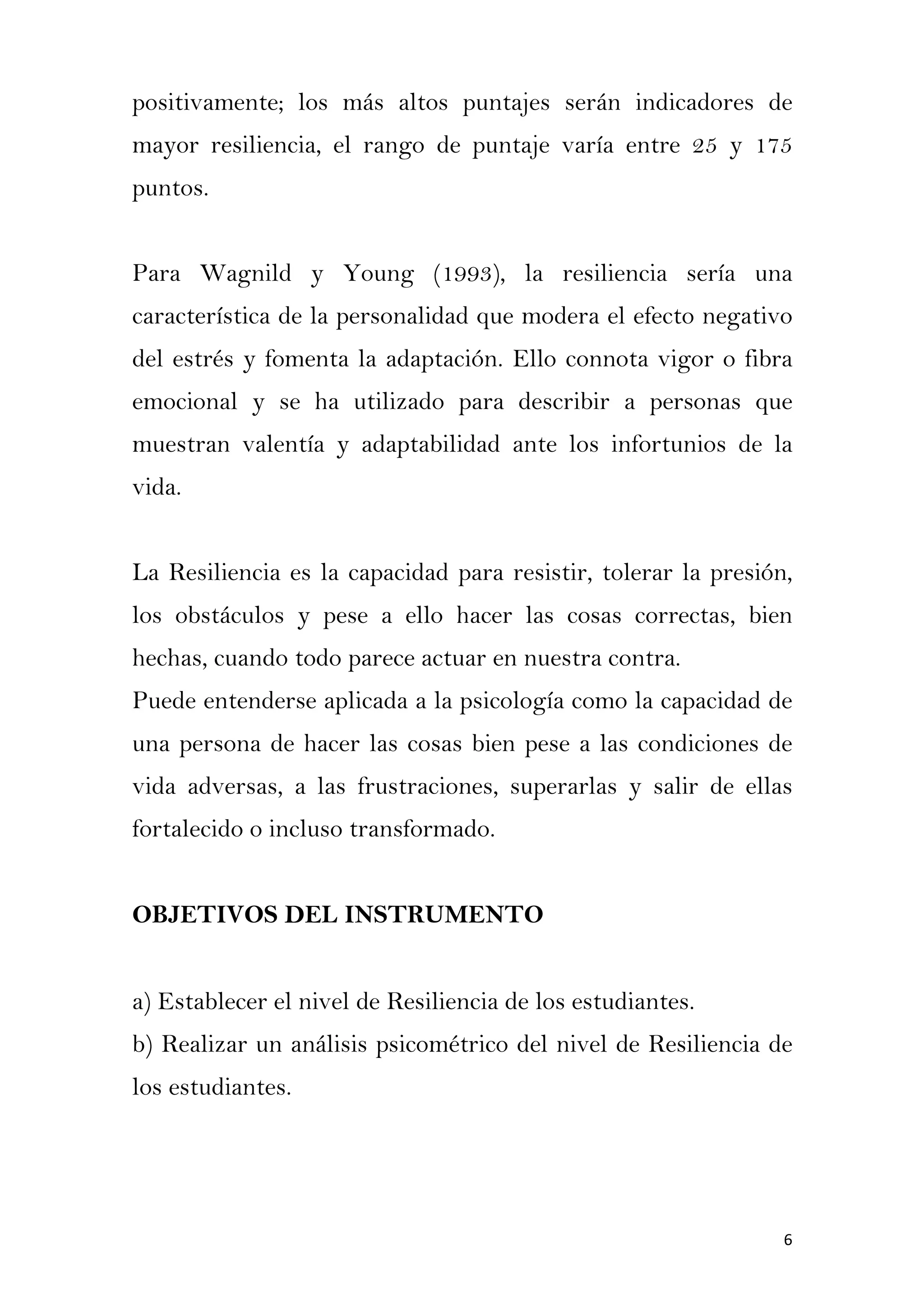 39013071 escala-de-resiliencia-de-wagnild-y-young | PDF | Mental Health ...
