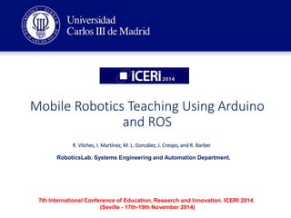 Mobile Robotics Teaching Using Arduino and ROS | PPT | Robotics | Technology & Computing