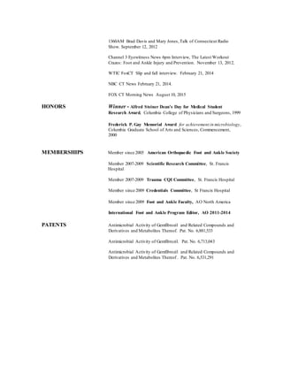 CHRISTINA KABBASH CVSEPT2015 | DOCX | Death, Injury, or Military ...