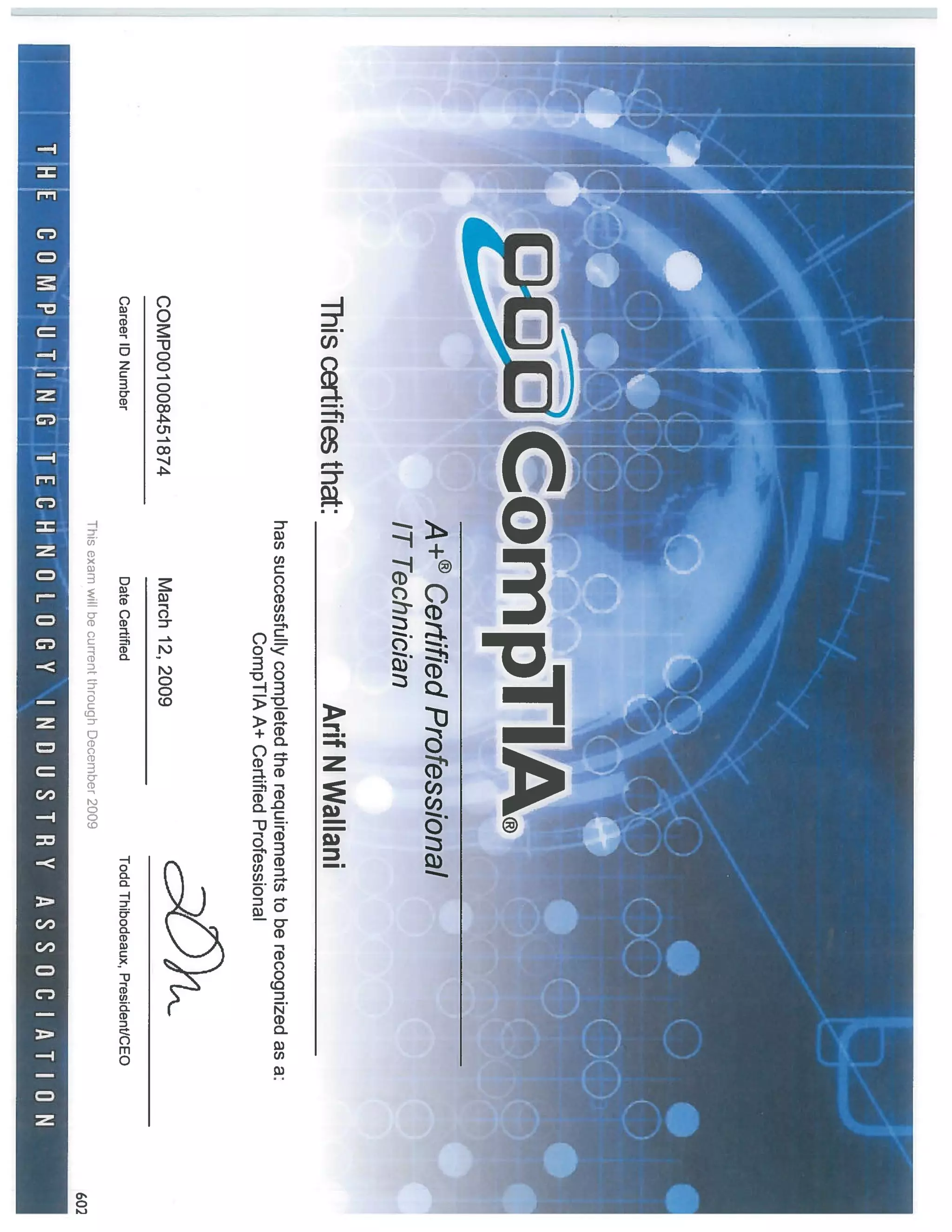 Comptia A+ Technician certification | PDF