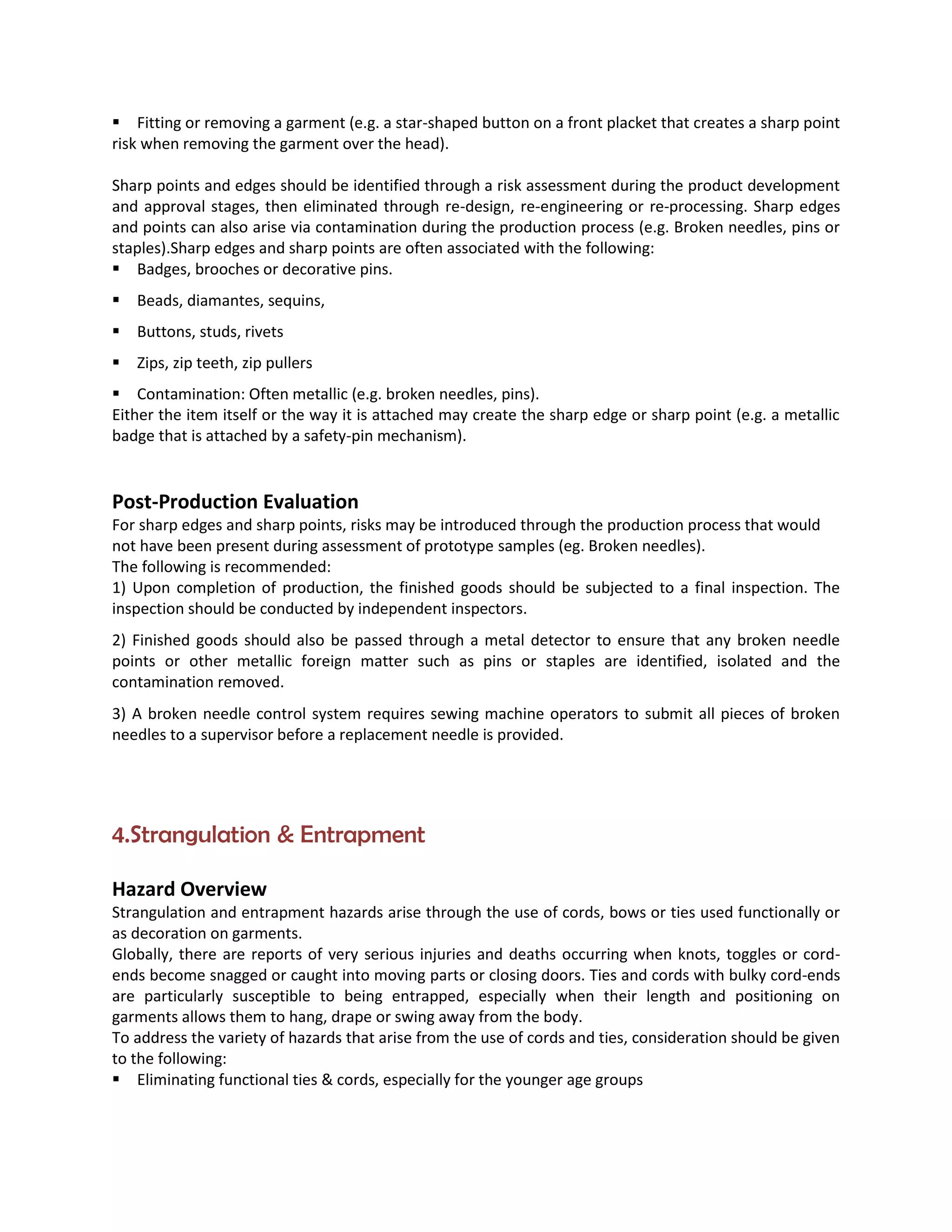 Children Apparel Hazards | PDF