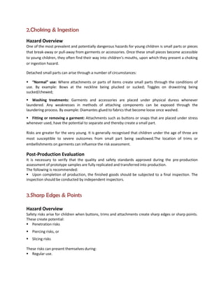 Children Apparel Hazards | PDF