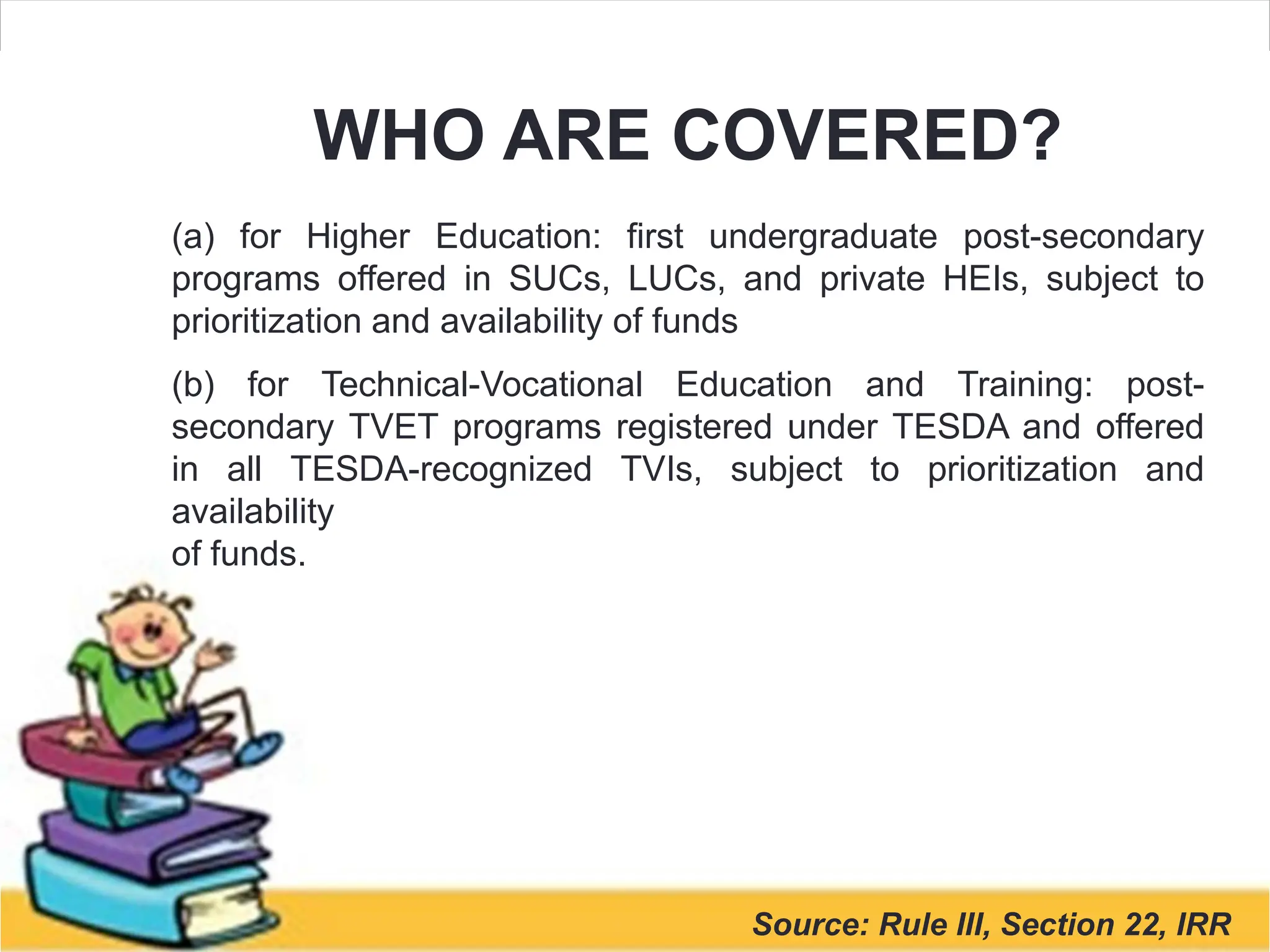 RA 10931 AND ITS IMPLEMENTING RULES AND REGULATIONS | PPTX