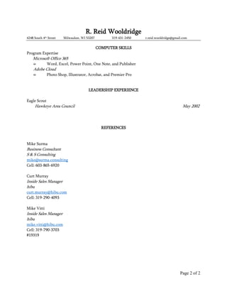 Reid Wooldridge Resume | DOCX