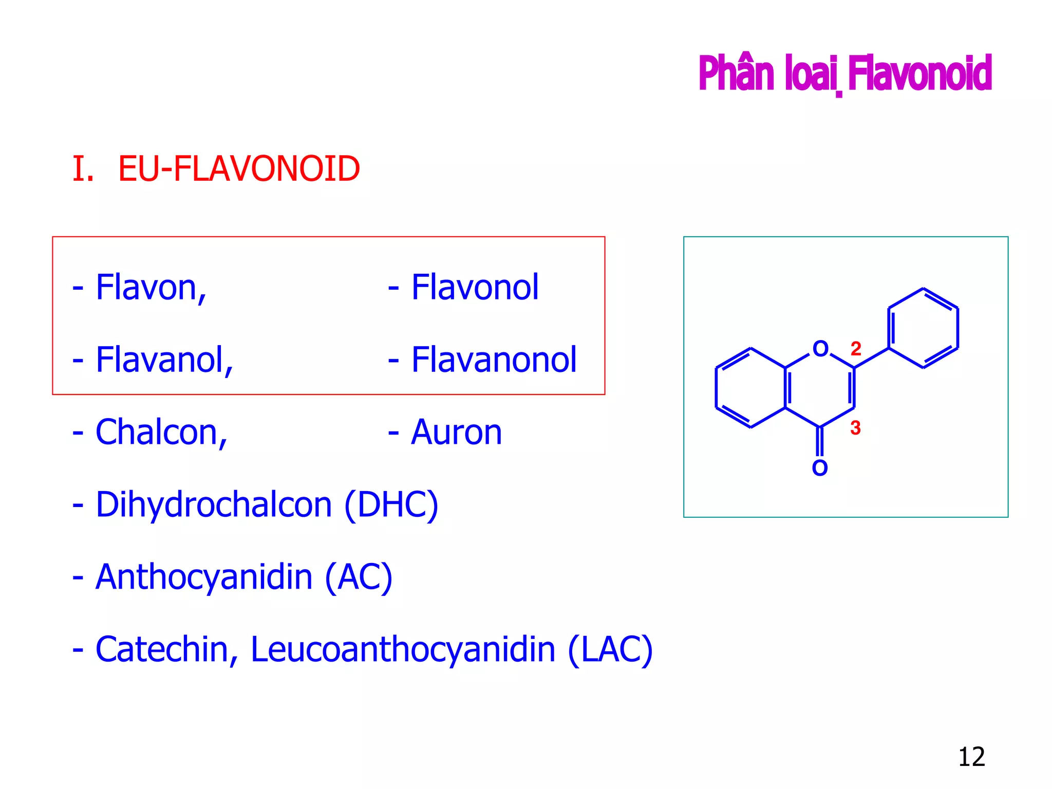 Bài Giảng Flavonoid & Dược Liệu Chứa Flavonoid | PDF