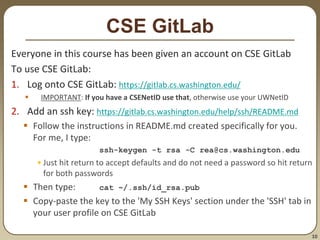 CSE 390 Lecture 9 - Version Control with GIT | PPT