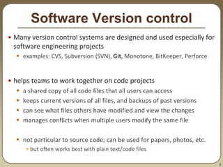 CSE 390 Lecture 9 - Version Control with GIT | PPT