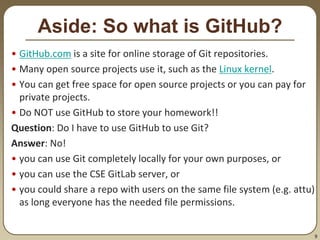 CSE 390 Lecture 9 - Version Control with GIT | PPT