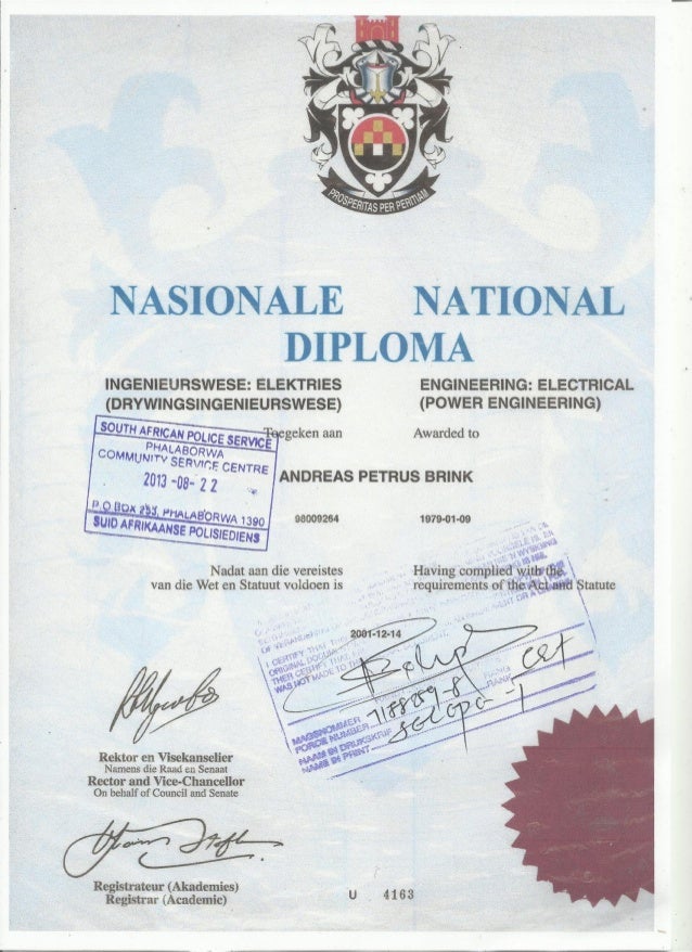 Diploma Electrical Engineering (Certified) Diploma Electrical Engineering (Certified)