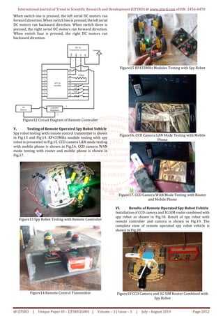 Remote Operated Spy Robot Vehicle | PDF