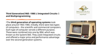 operating system Evolution understanding the basics | PPTX