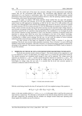Uncertain DC-DC Zeta Converter Control in Convex Polytope Model Based on LMI Approach | PDF