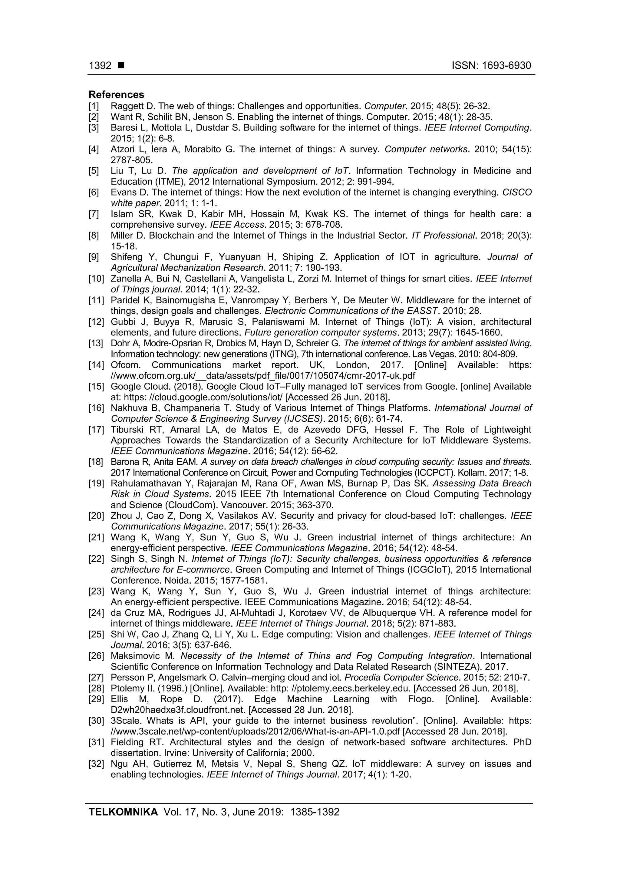Lightweight IoT middleware for rapid application development | PDF
