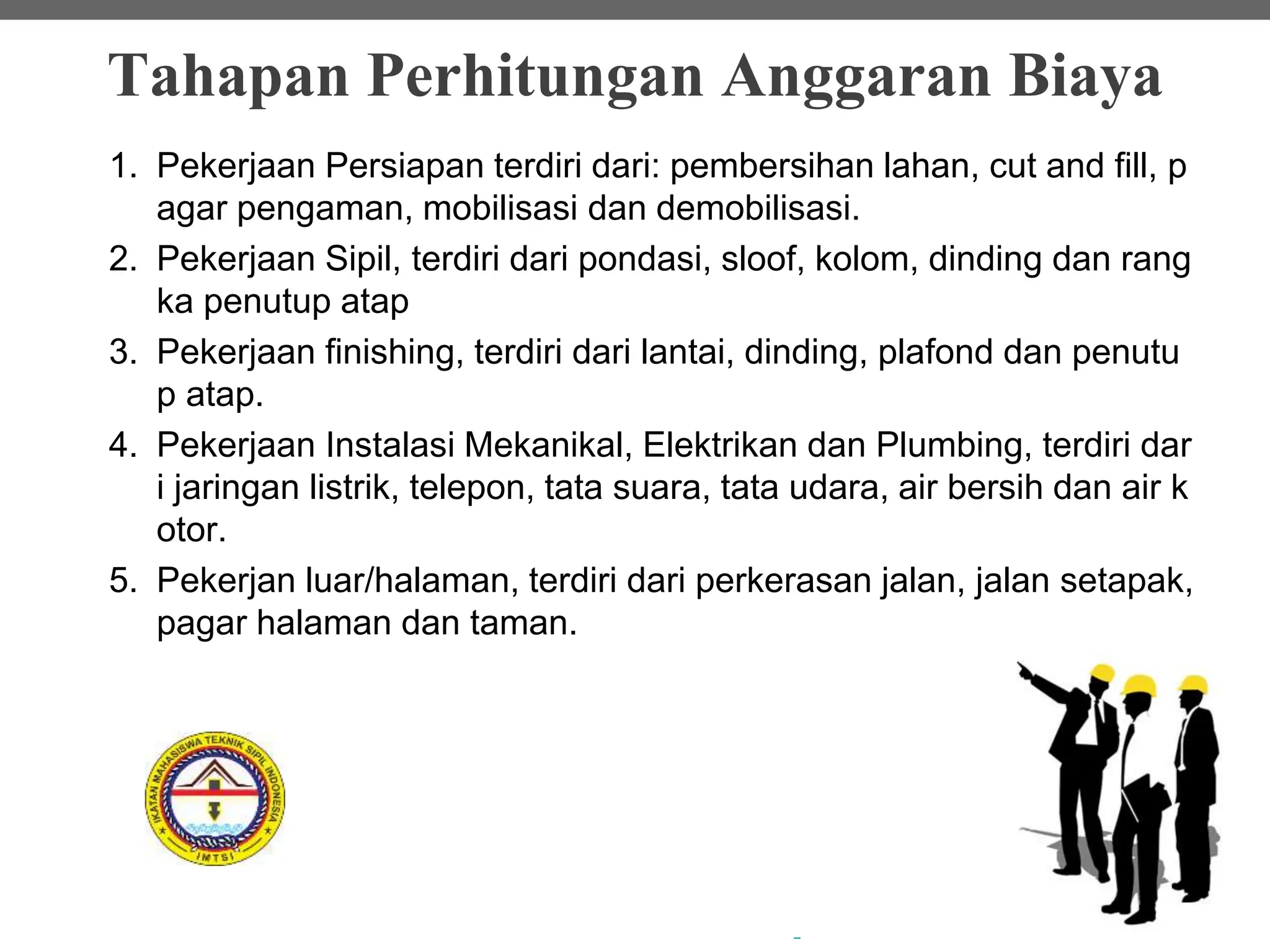 menyusun rencana anggaran biaya proyek rs | PPT