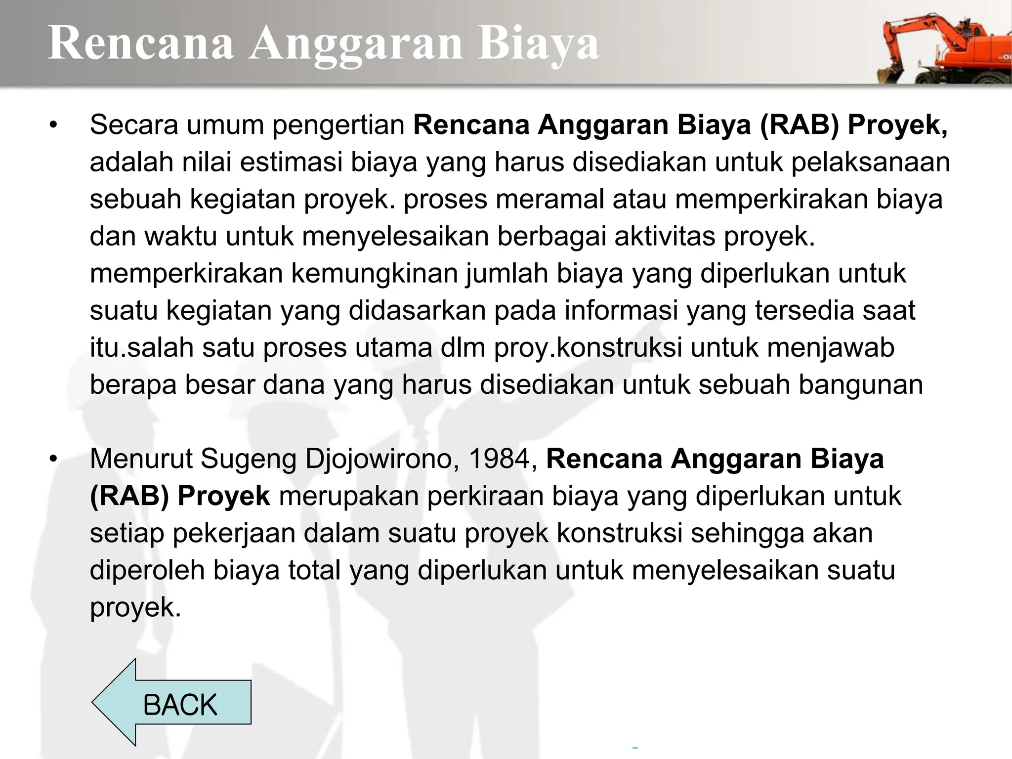 menyusun rencana anggaran biaya proyek rs | PPT