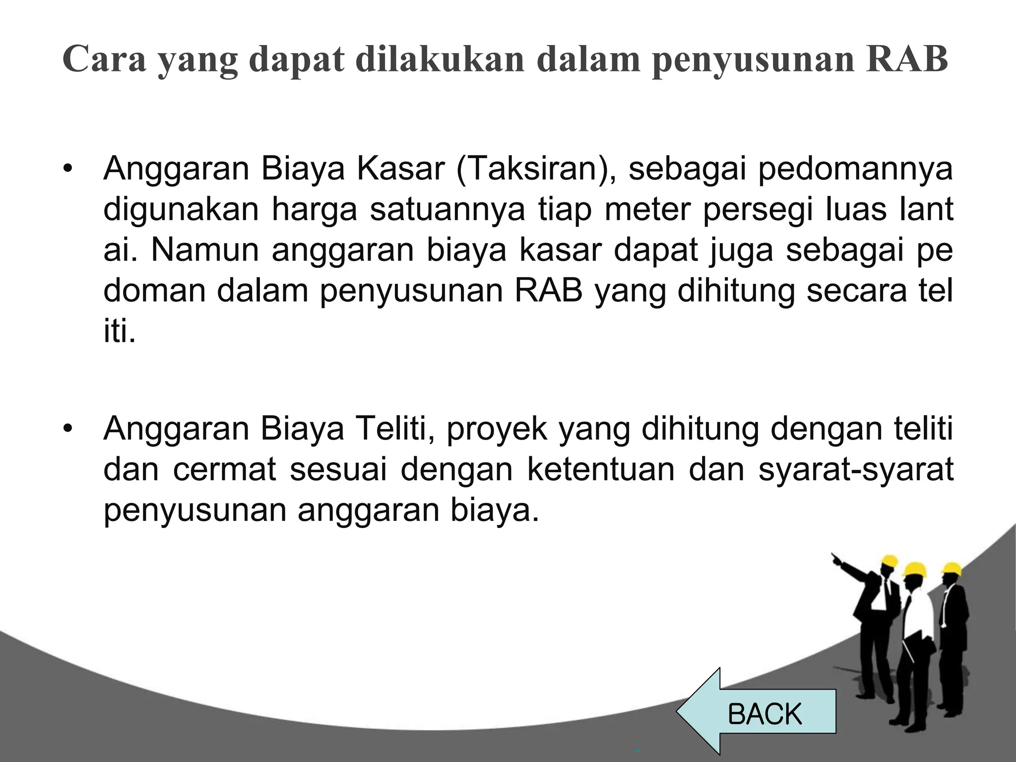 menyusun rencana anggaran biaya proyek rs | PPT