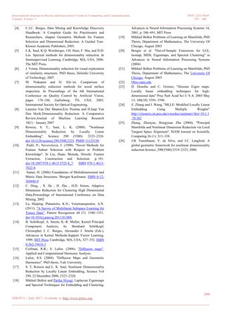 A Review on Non Linear Dimensionality Reduction Techniques for Face Recognition | PDF