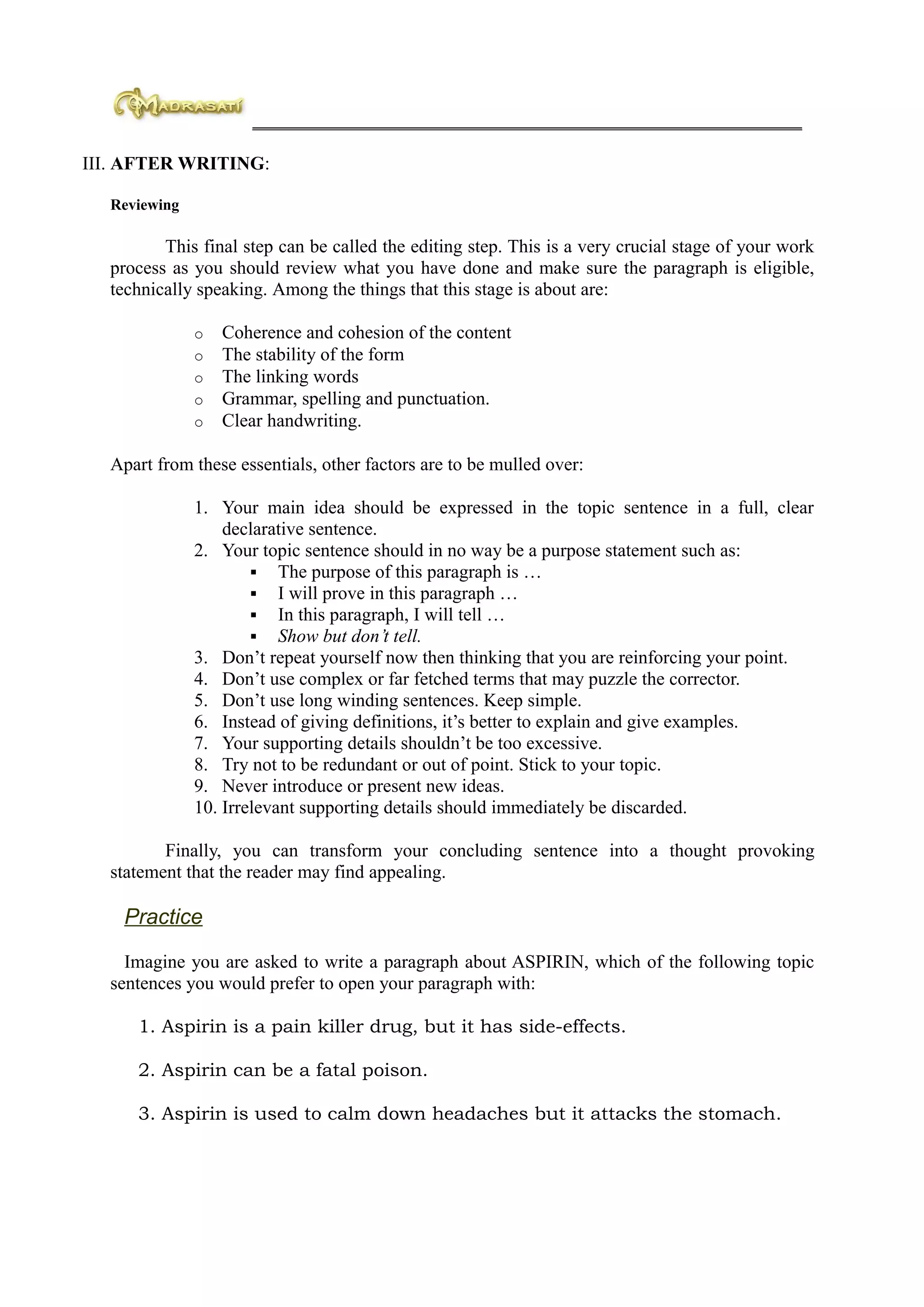 391505 paragraph-writing | PDF