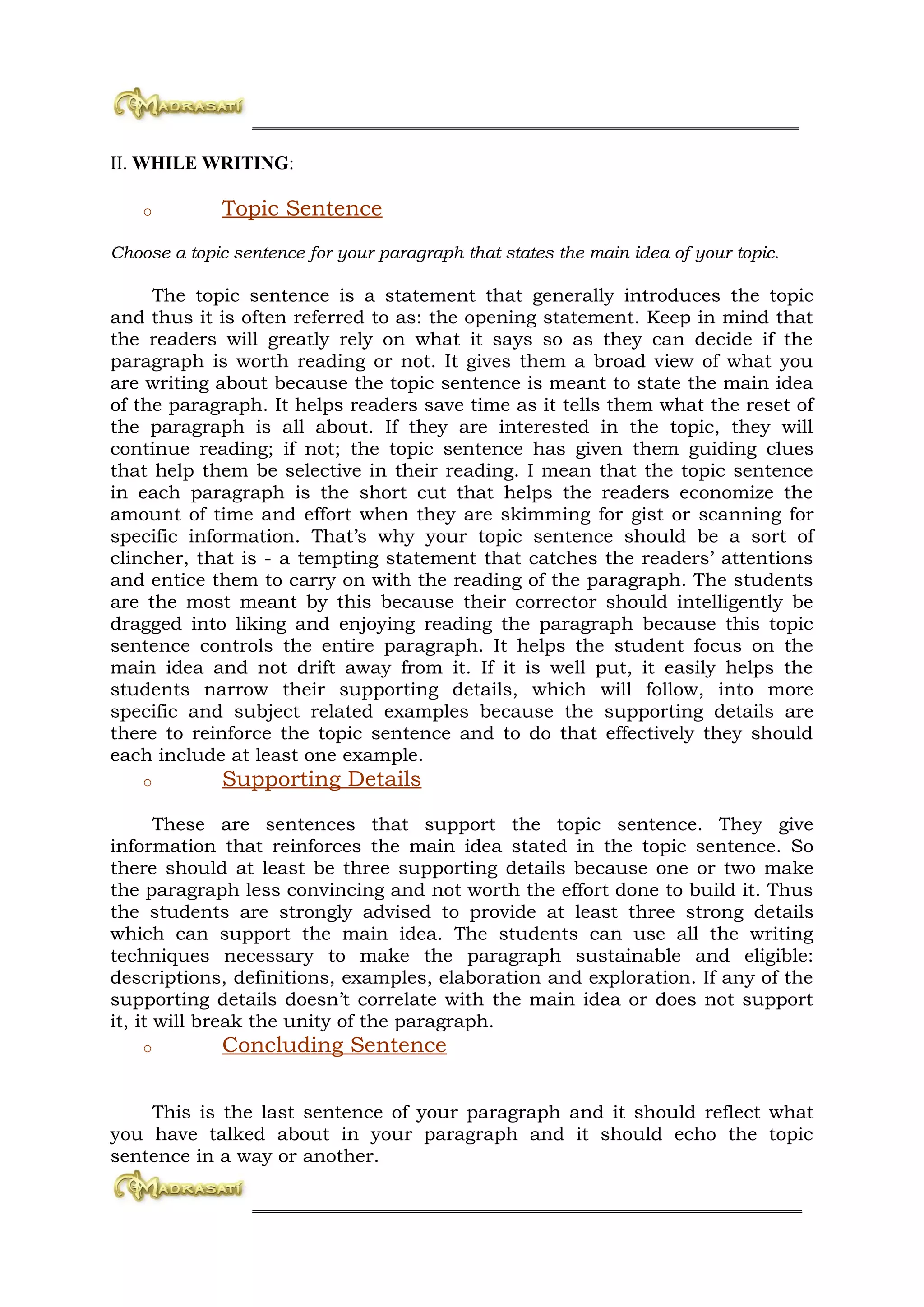 Paragraph Writing | DOC