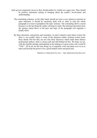 Paragraph Writing | DOC