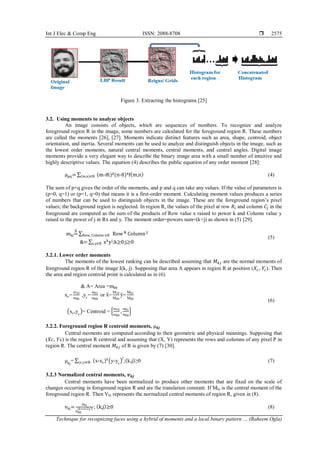Technique for recognizing faces using a hybrid of moments and a local binary pattern histogram | PDF