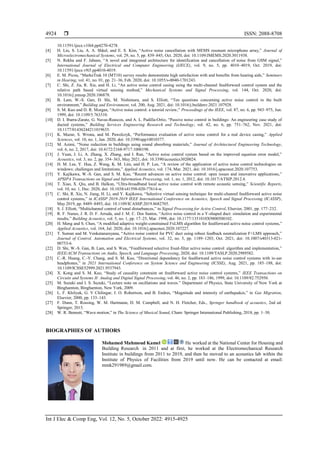 Duct quiet zones utilization for an enhancement the acoustical air ...