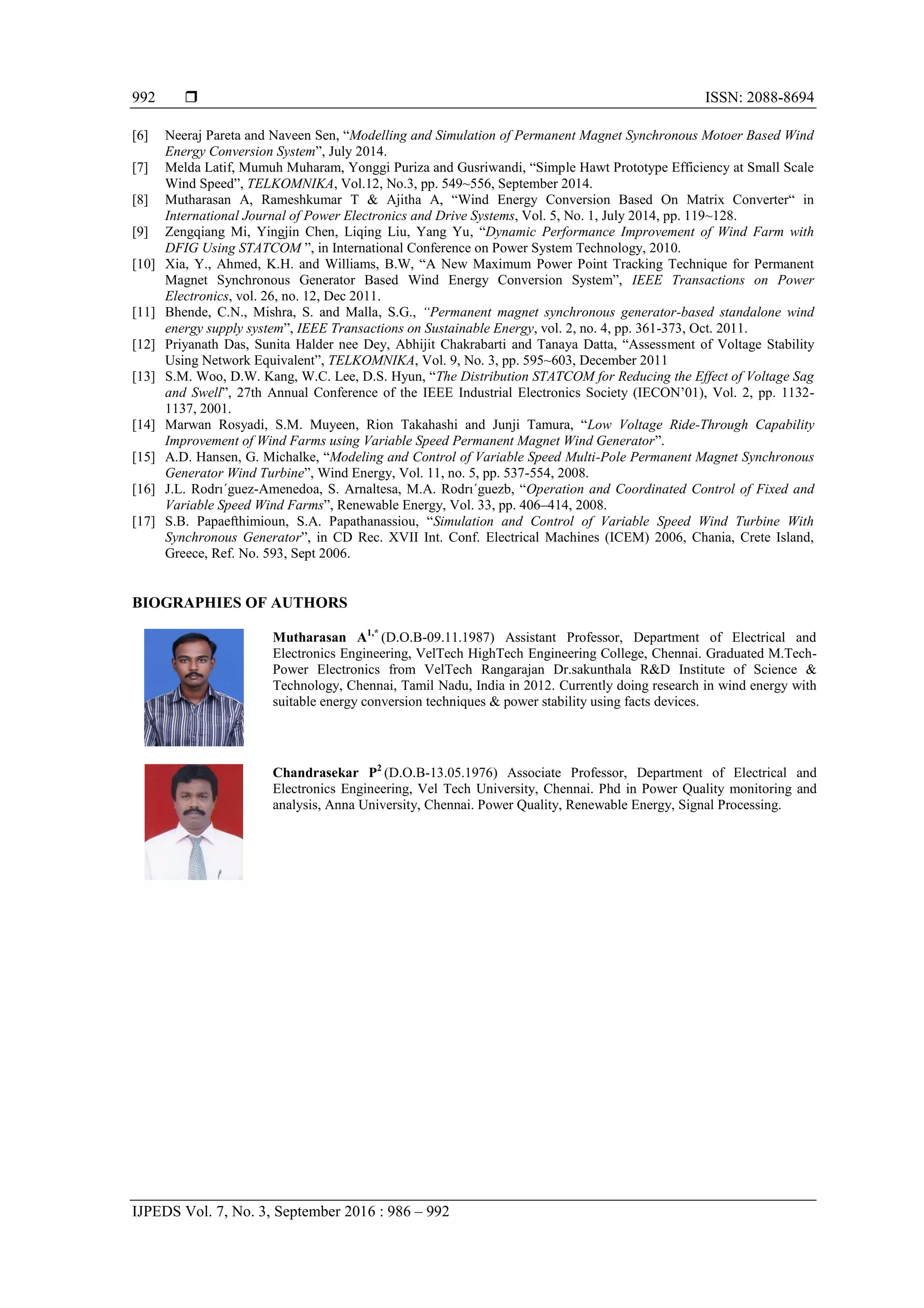 Improvement of Wind farm with PMSG using STATCOM | PDF