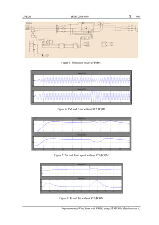 Improvement of Wind farm with PMSG using STATCOM | PDF