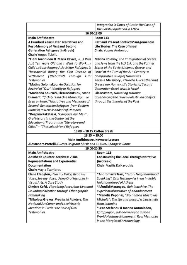 Draft program_7 en (1) | DOCX | Documentary | Genres