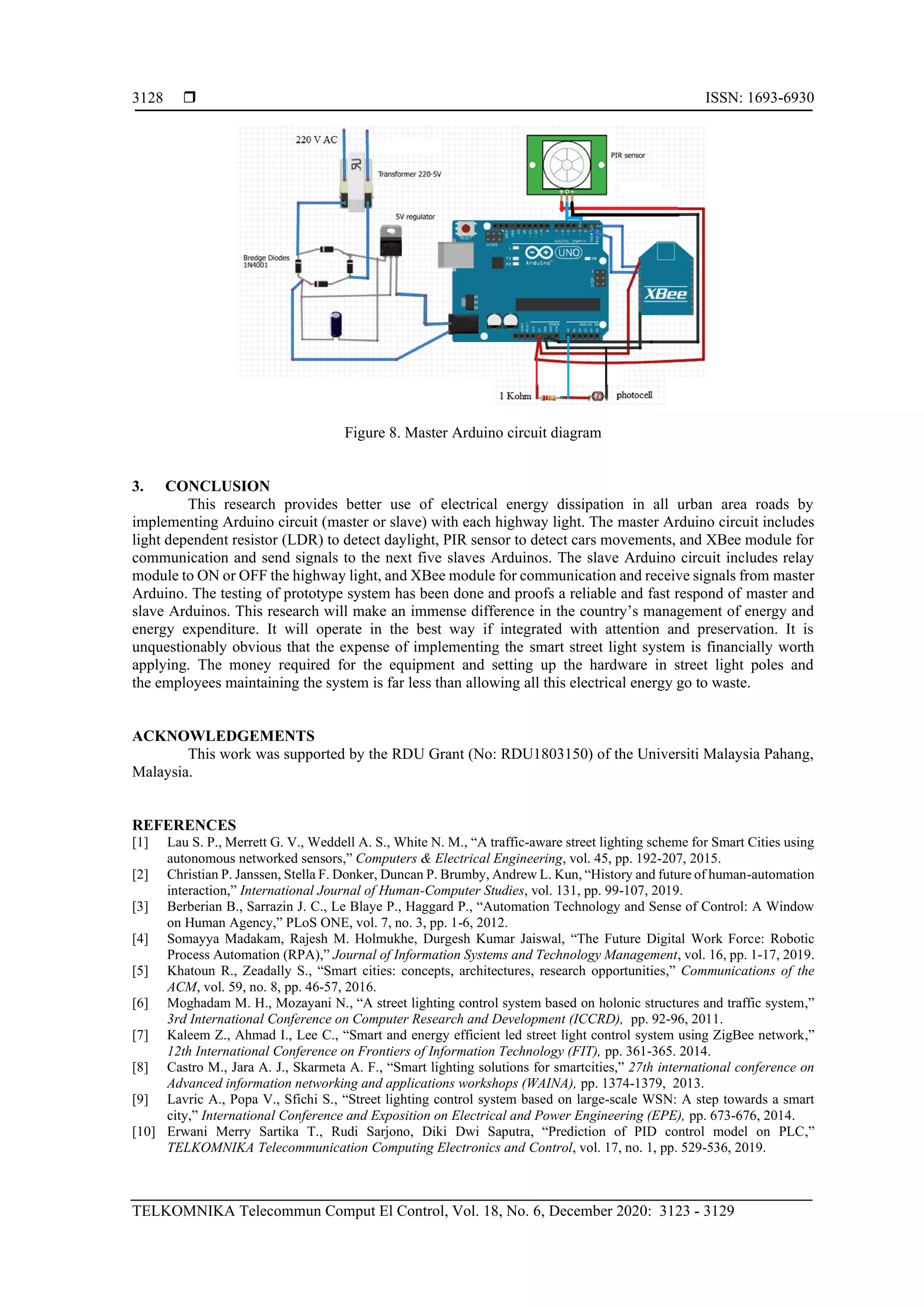 Automatic control system of highway lights | PDF