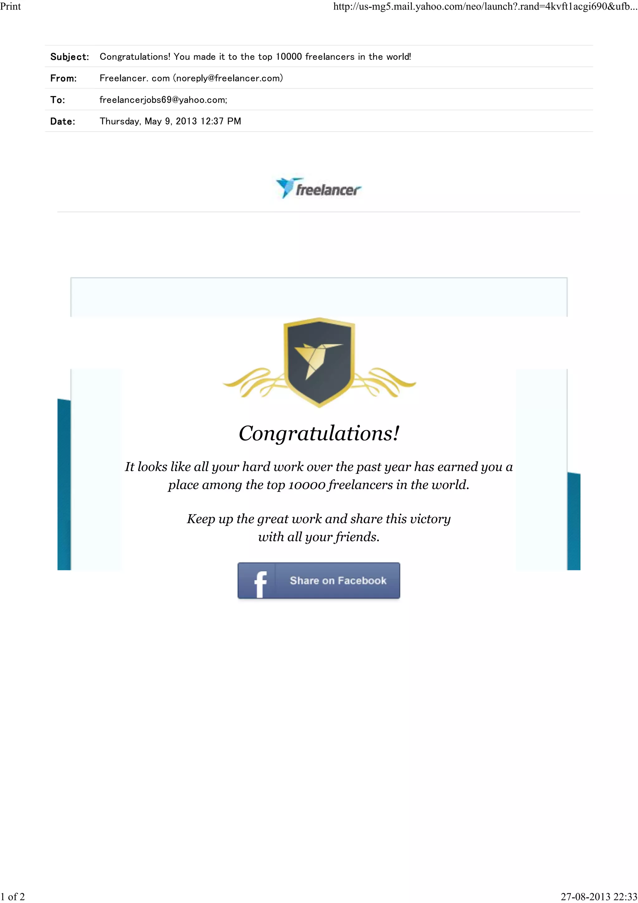 freelancer certificate | PDF | Internet | Computing