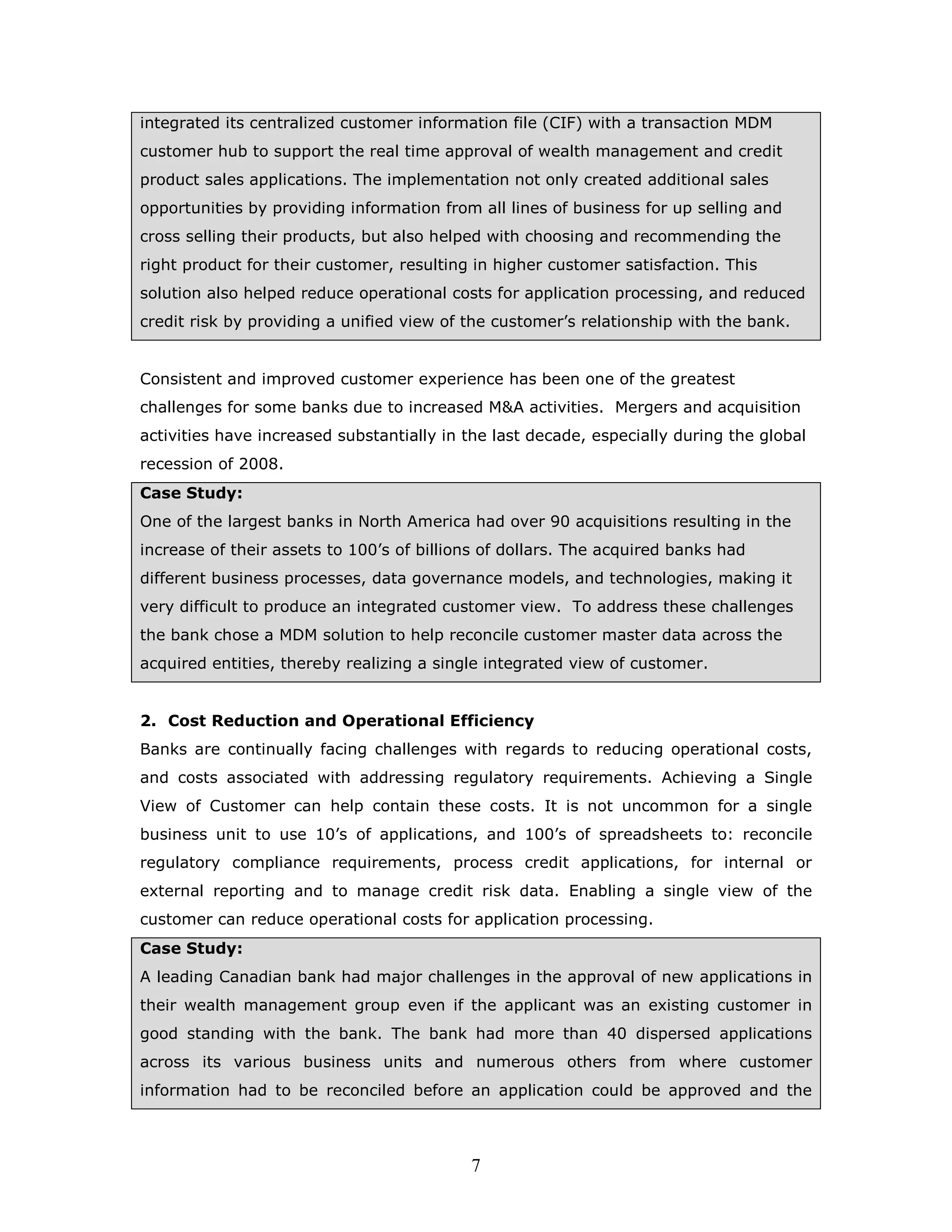 Single View of Customer in Banking | PDF