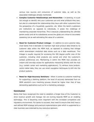 Single View of Customer in Banking | PDF