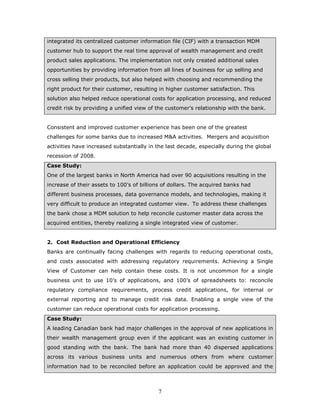 Single View of Customer in Banking | PDF