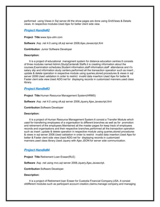 Resume_Susmita | DOC | Databases | Computer Software and Applications